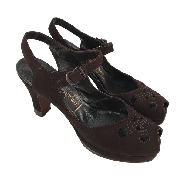 c.h. Baker | Shoes | Vintage Ch Baker Womens Leather Town Aires Cushion ...